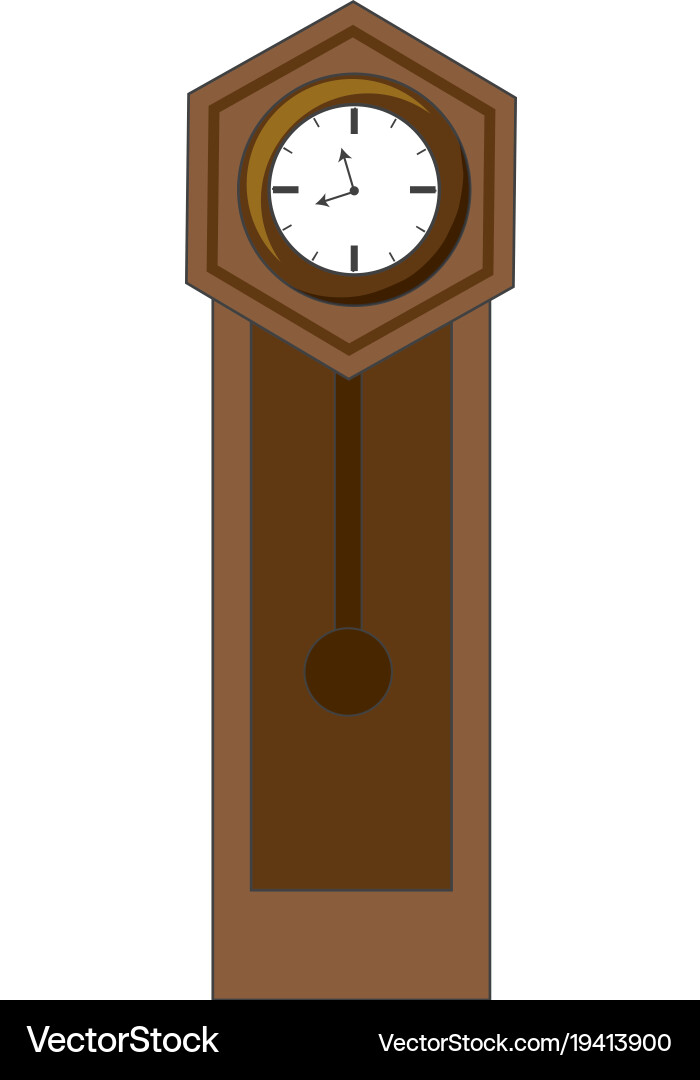 Antique clock icon Royalty Free Vector Image - VectorStock