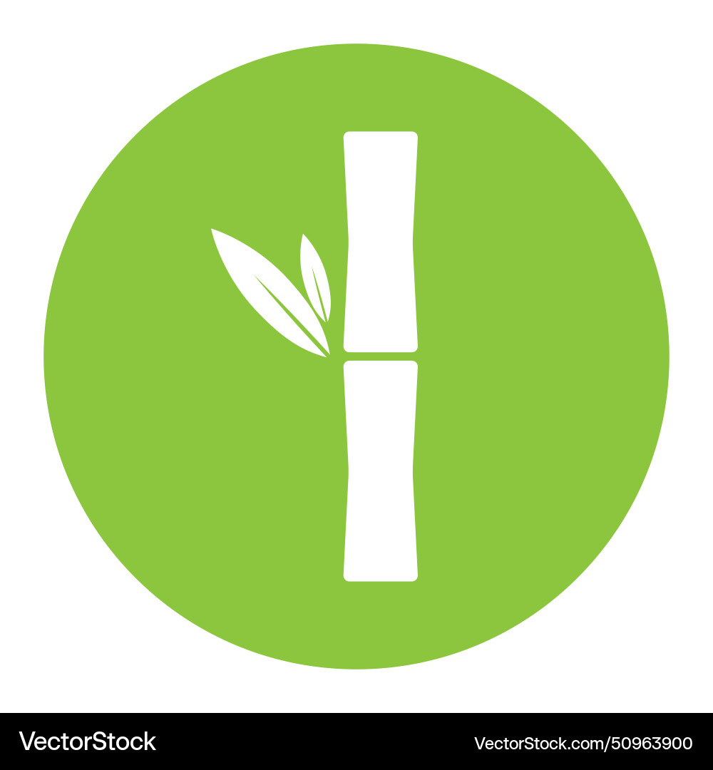 Bamboo leaf icon nature tropical symbol design Vector Image