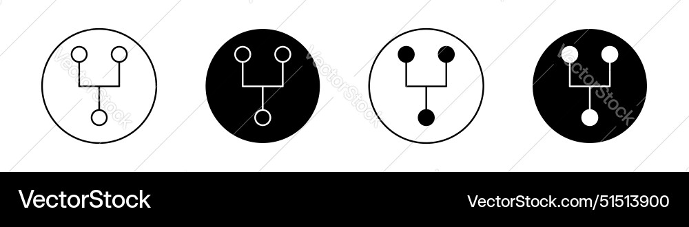 Code Branch Icon Royalty Free Vector Image Vectorstock