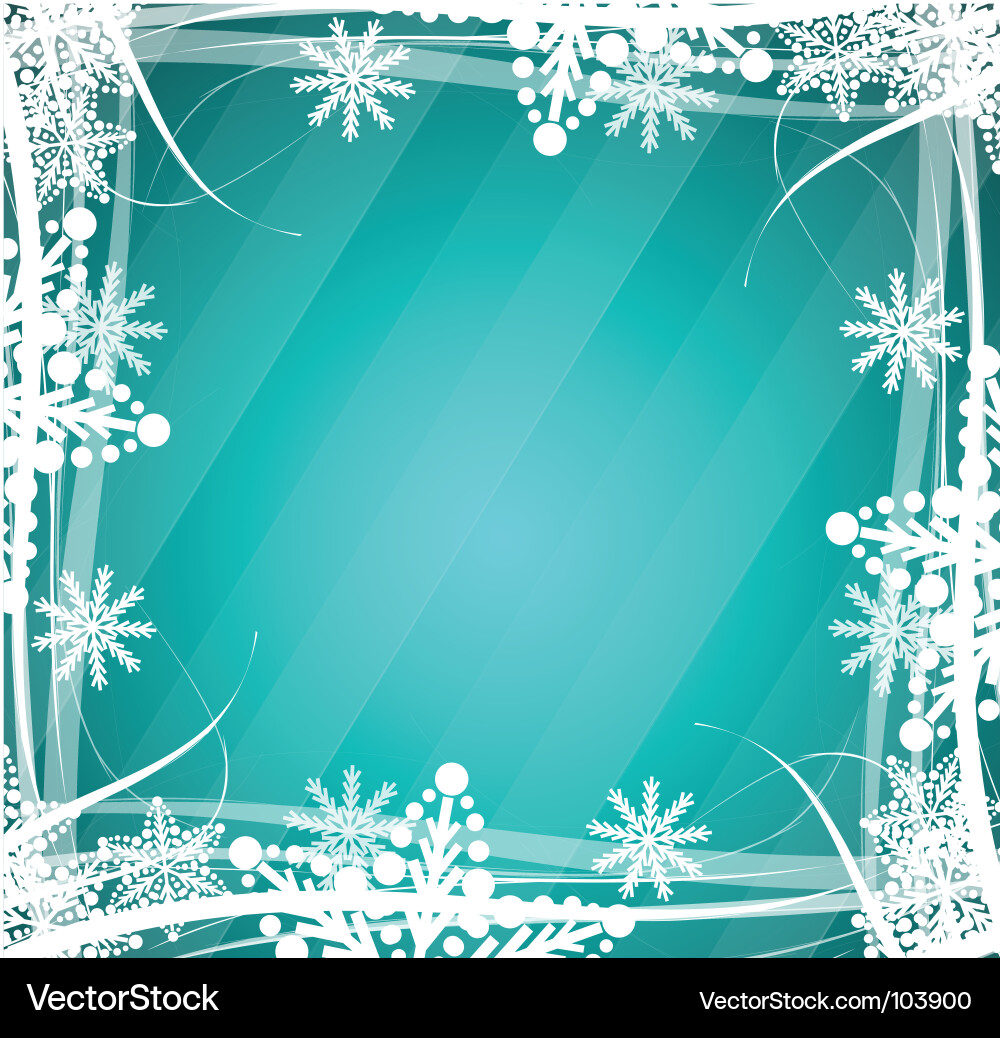 Sparkling Winter Border Royalty Free Vector Image