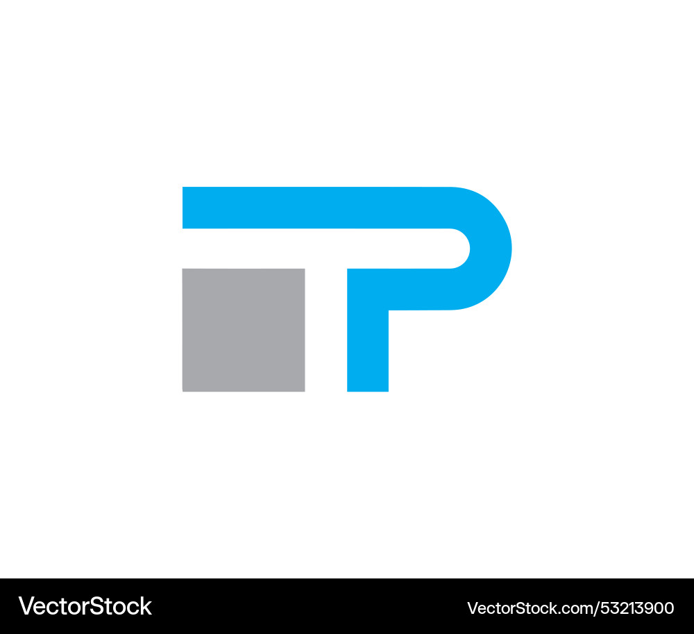 Tp initial logo for financial companies Royalty Free Vector