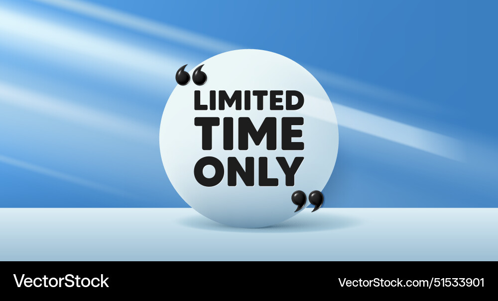 Limited time symbol special offer sign circle Vector Image