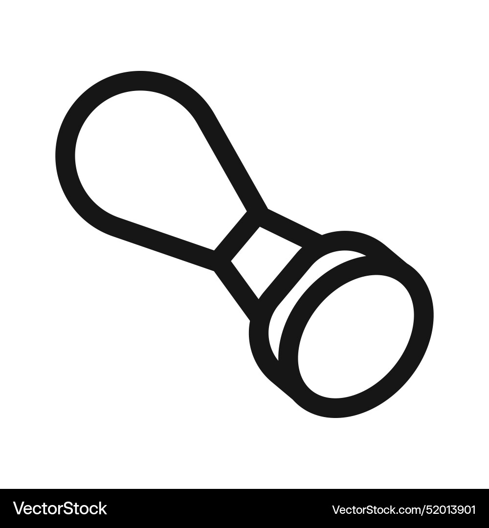 Stamp icon black line art Royalty Free Vector Image