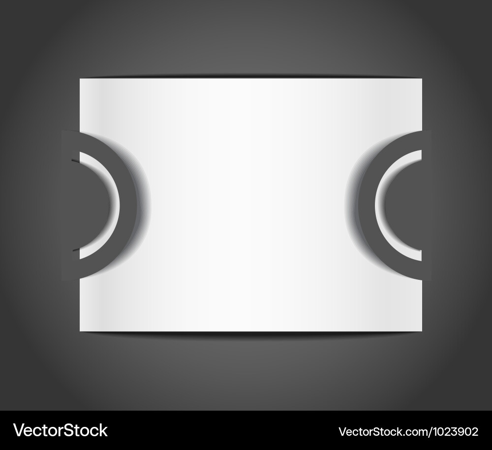 Blank paper template Royalty Free Vector Image