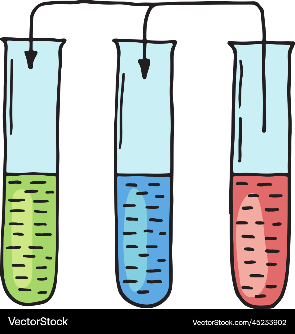 Chemical liquid separation icon laboratory glass Vector Image