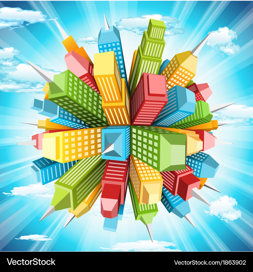 City Royalty Free Vector Image - VectorStock