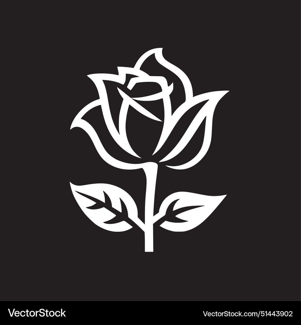 Flower - high quality logo ideal for t-shirt Vector Image