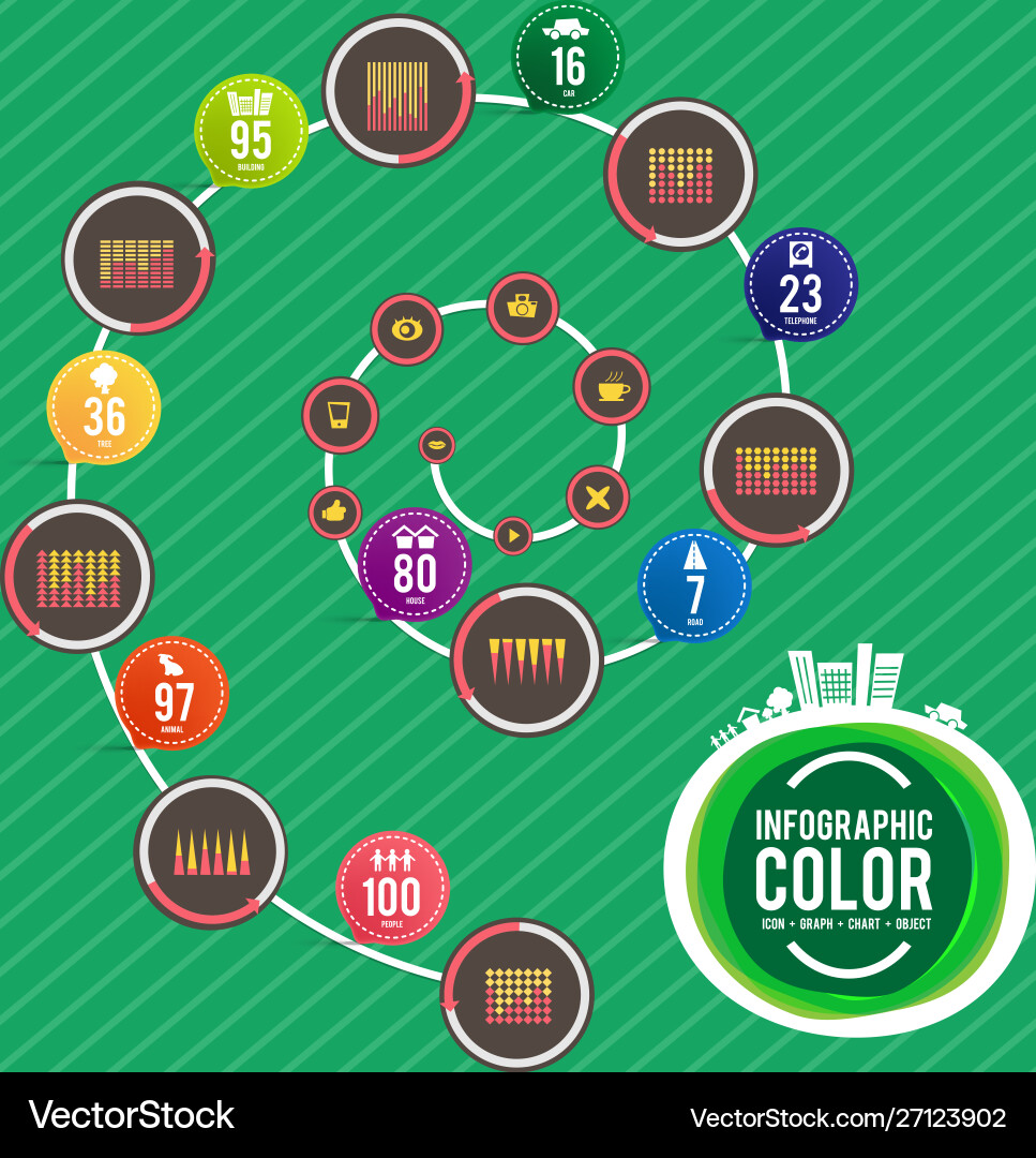 Info geaph chart Royalty Free Vector Image - VectorStock