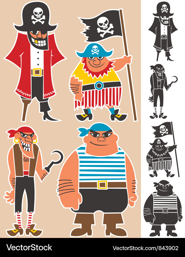 Pirates Royalty Free Vector Image - VectorStock