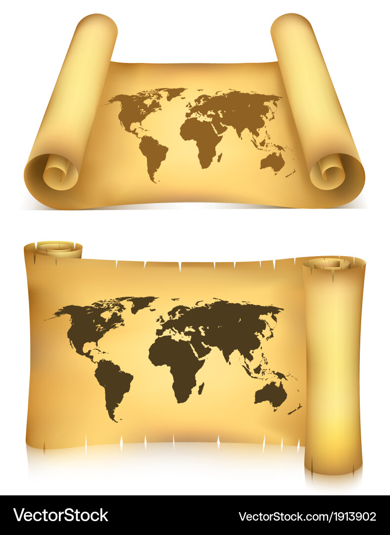 World map Royalty Free Vector Image - VectorStock