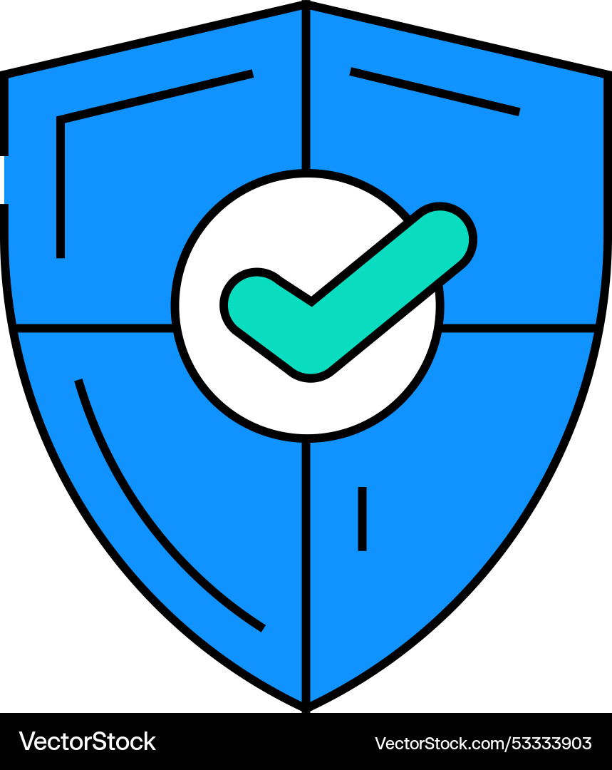 Assurance compliance icon color Royalty Free Vector Image