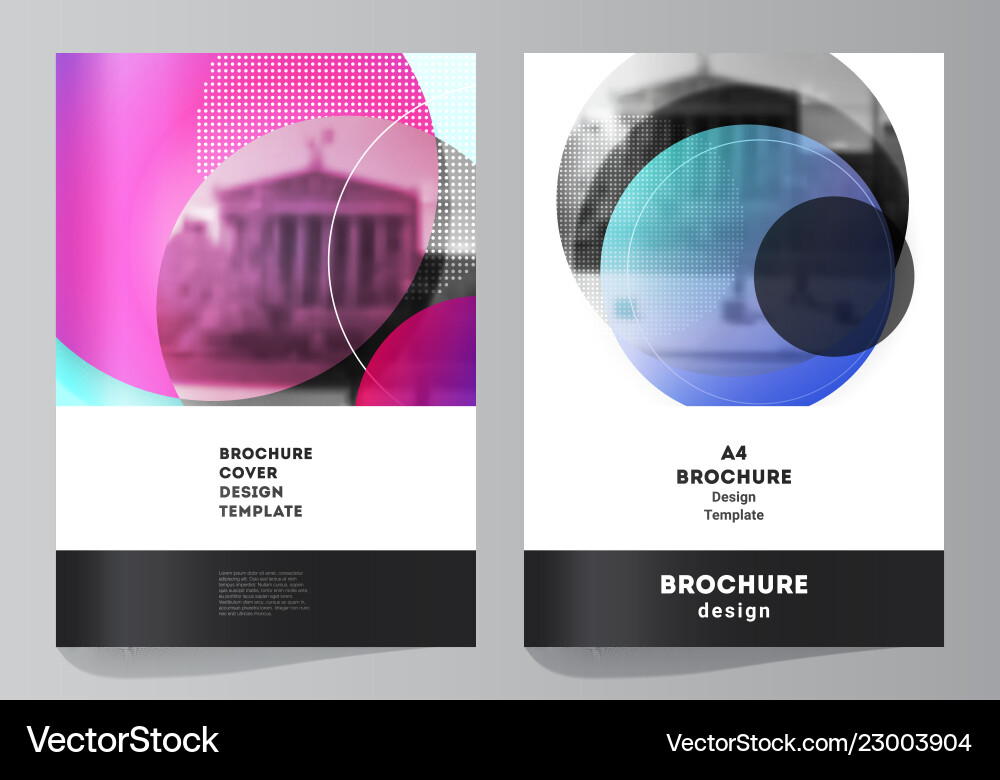 Layout of a4 format modern cover Royalty Free Vector Image