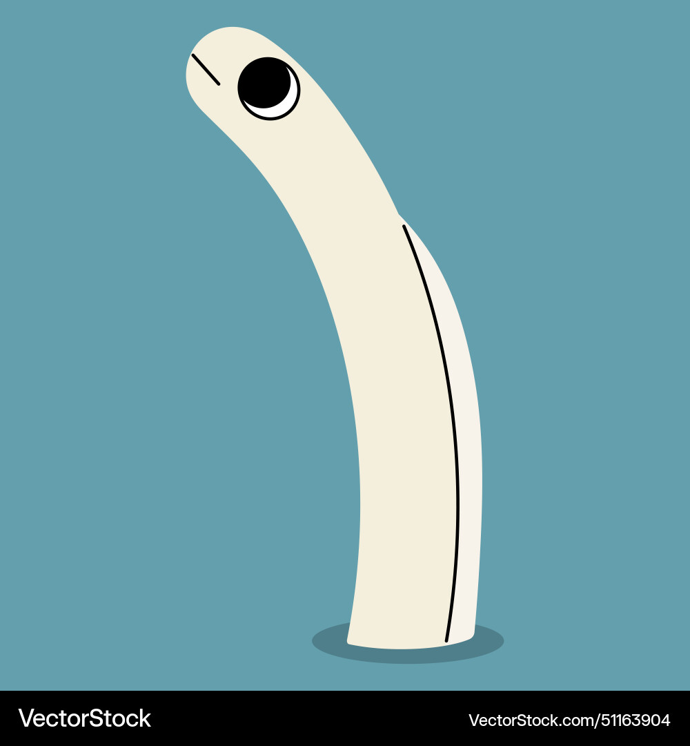 Sharp garden eel single 2 Royalty Free Vector Image