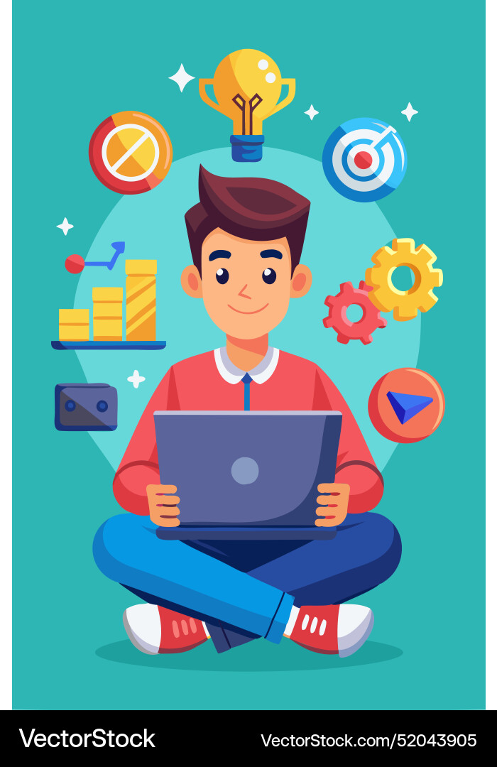 Gamification marketing strategy Royalty Free Vector Image