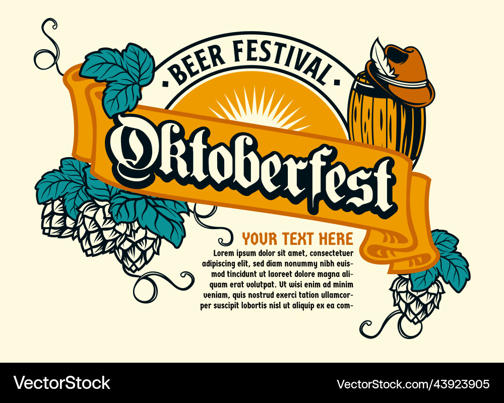 Oktoberfest type 2 Royalty Free Vector Image - VectorStock