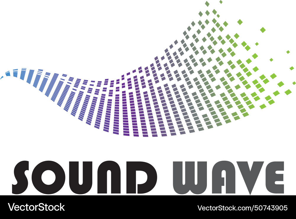 Sound wave logo Royalty Free Vector Image - VectorStock