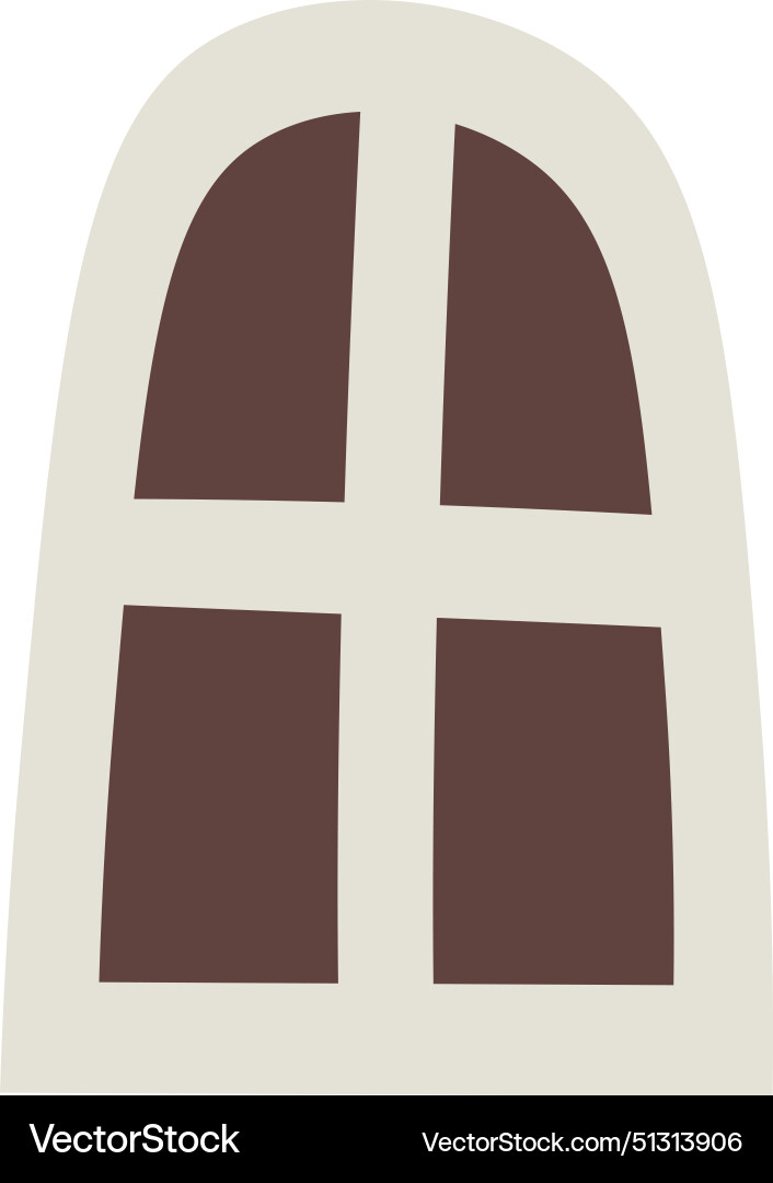 Arch window icon Royalty Free Vector Image - VectorStock