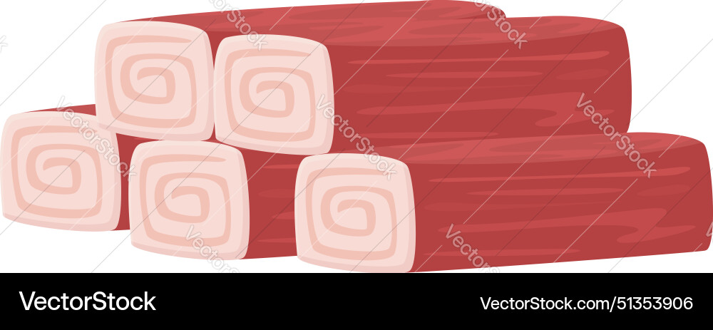 Cartoon candy rolls Royalty Free Vector Image - VectorStock