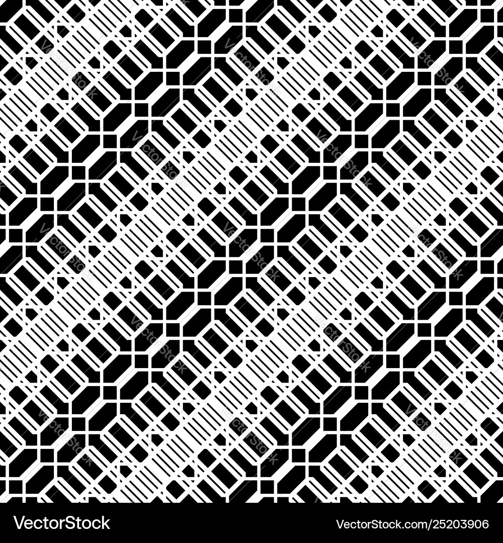 Design seamless monochrome geometric pattern Vector Image