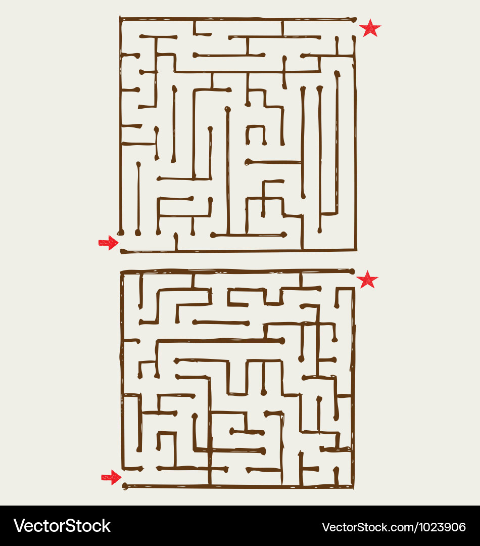 Maze Royalty Free Vector Image - VectorStock