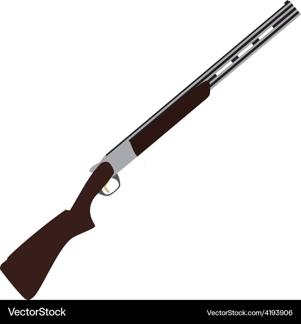 Skeet Rifle Shotgun Royalty Free Vector Image - VectorStock
