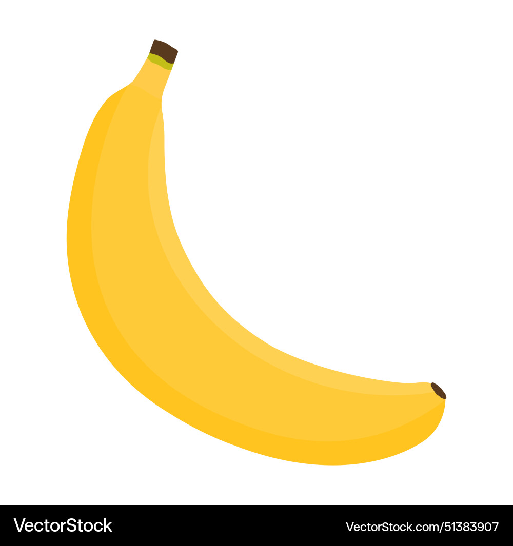 Banana fruit isolated on transparent background Vector Image