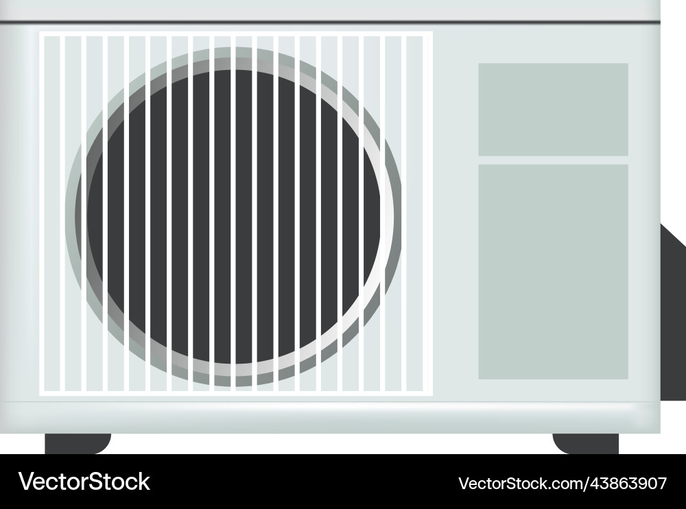 Climate control heater or air conditioner system Vector Image