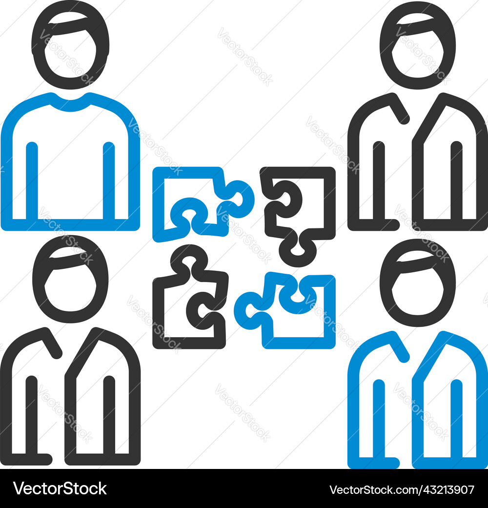 Corporate team icon Royalty Free Vector Image - VectorStock