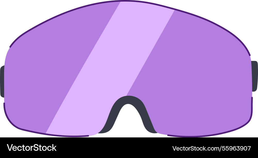 Goggles googles ski cartoon Royalty Free Vector Image