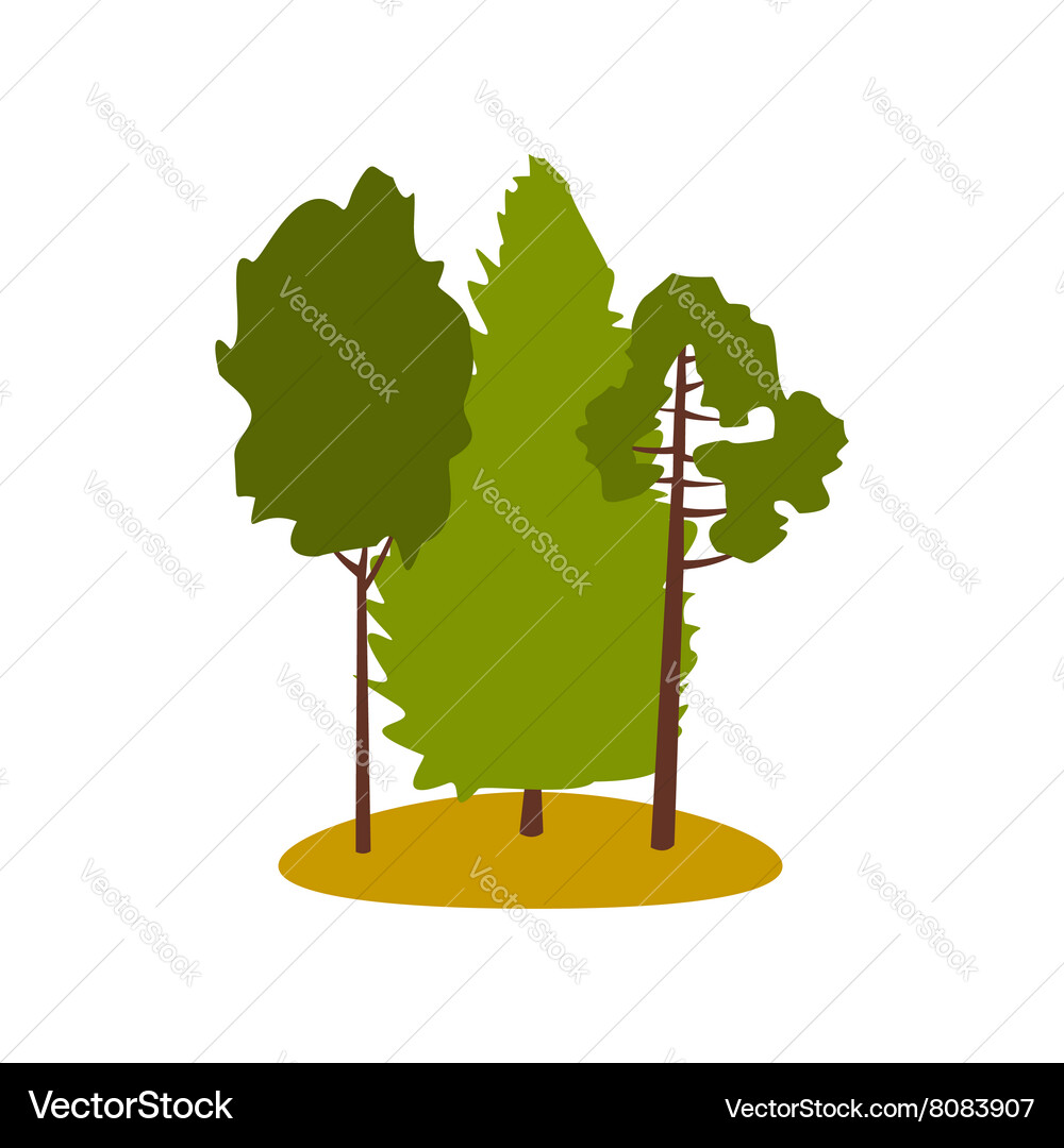 Green forest icon Royalty Free Vector Image - VectorStock