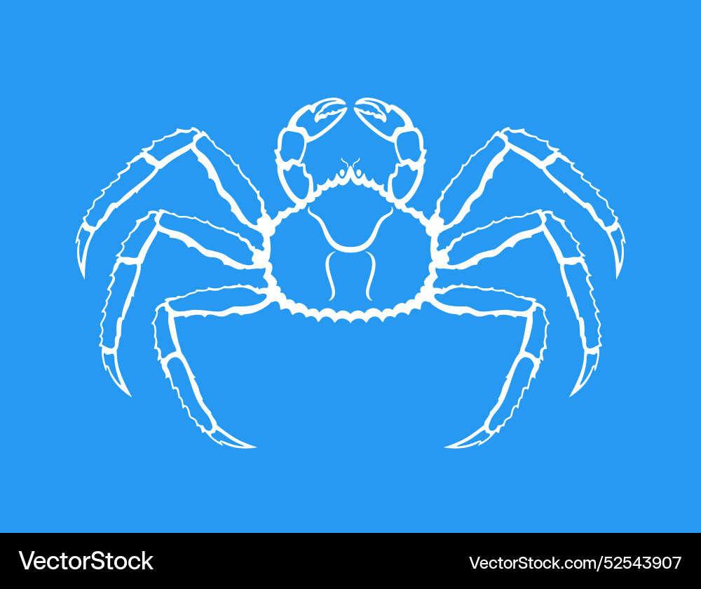 King crab Royalty Free Vector Image - VectorStock