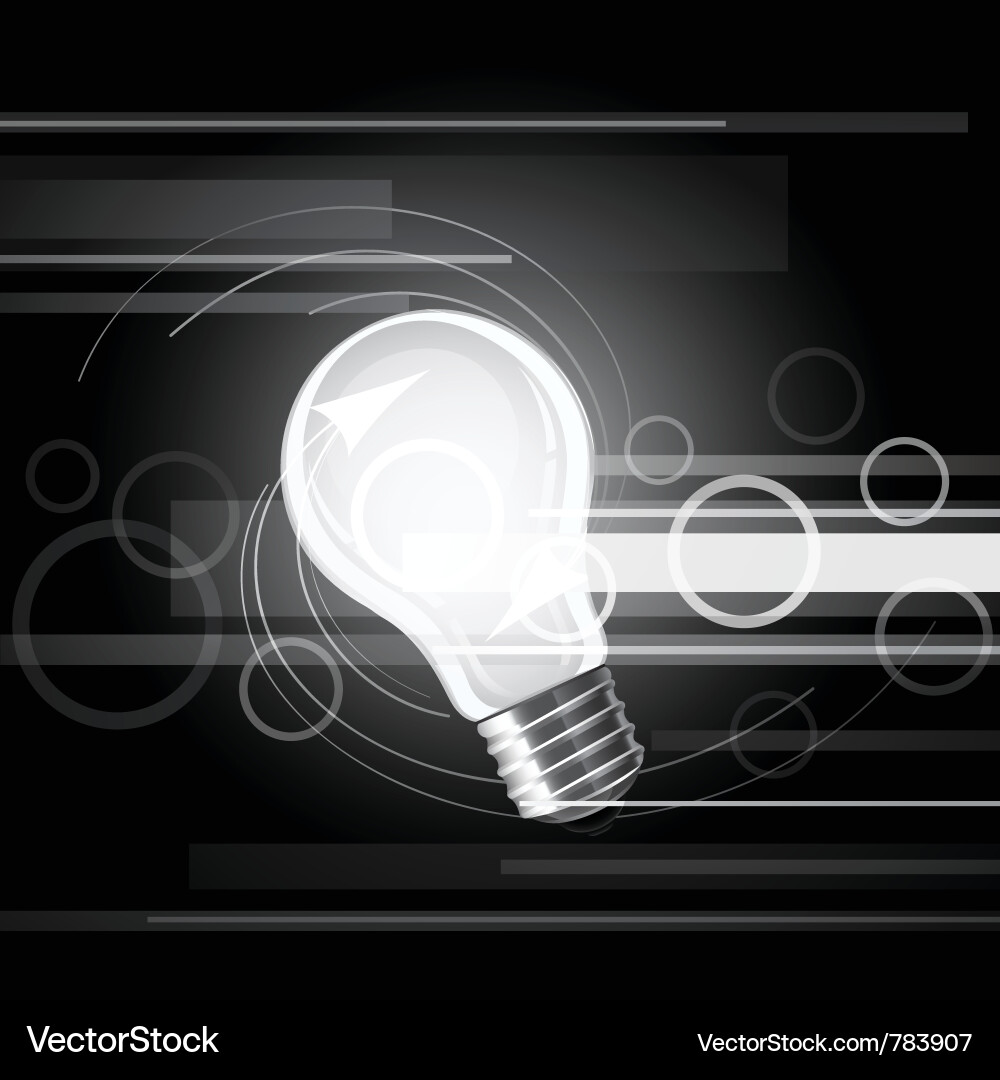 Light bulb Royalty Free Vector Image - VectorStock