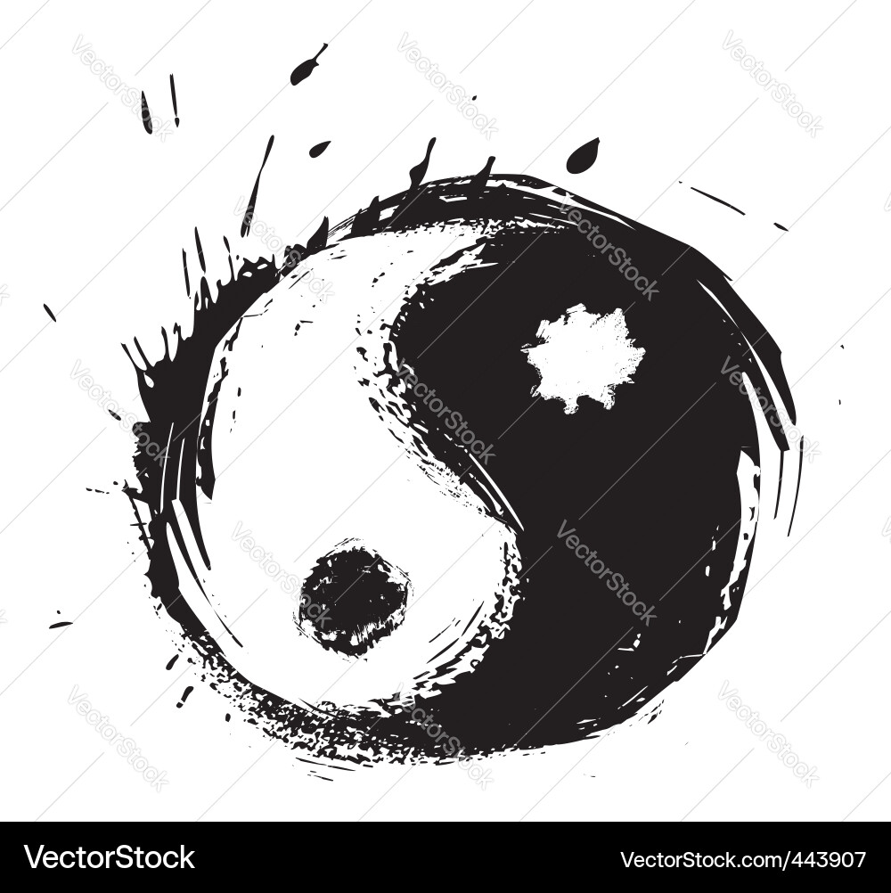 Yin Yang Symbol Royalty Free Vector Image - VectorStock