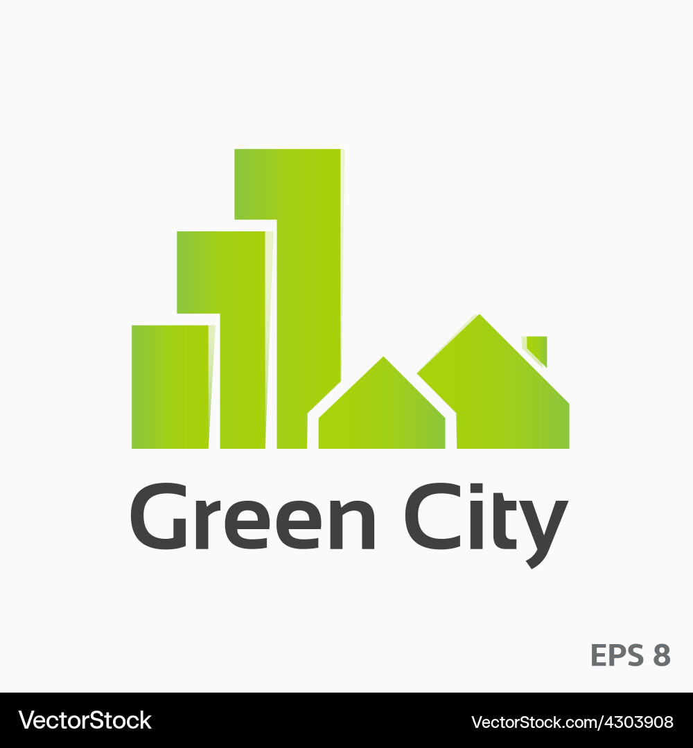 Green City Logo Royalty Free Vector Image - VectorStock