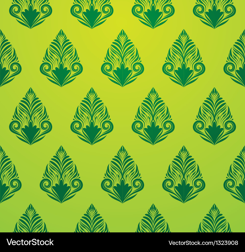 Green pattern wallpaper Royalty Free Vector Image