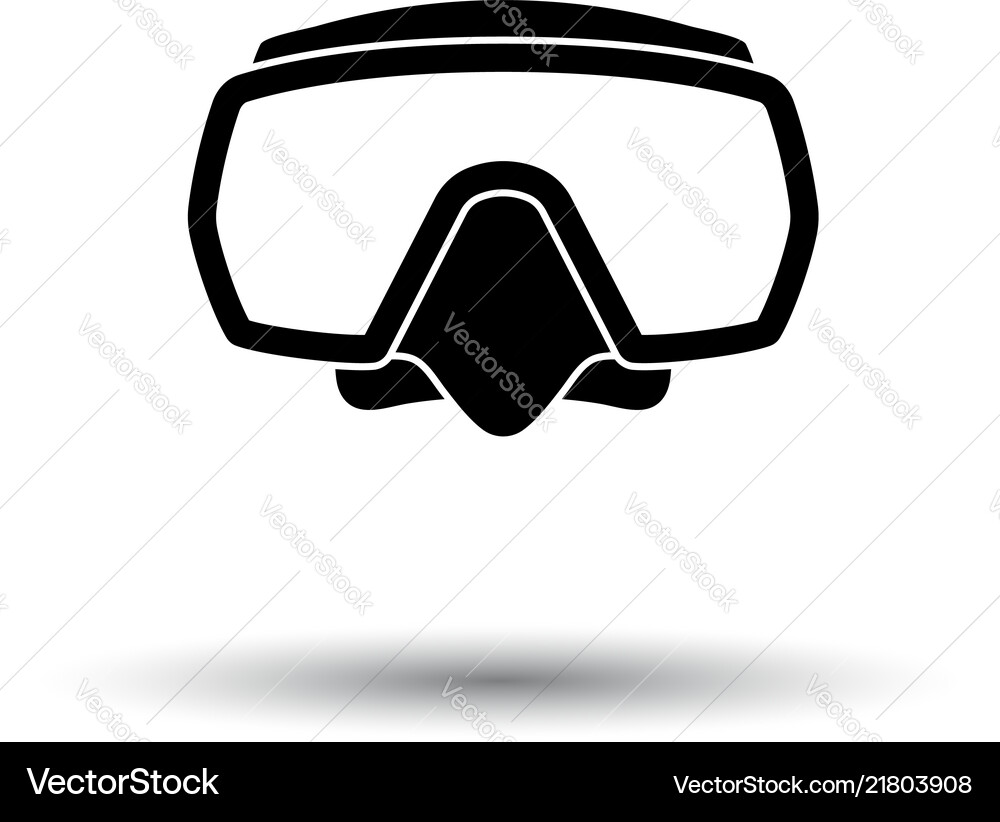 Icon of scuba mask Royalty Free Vector Image - VectorStock