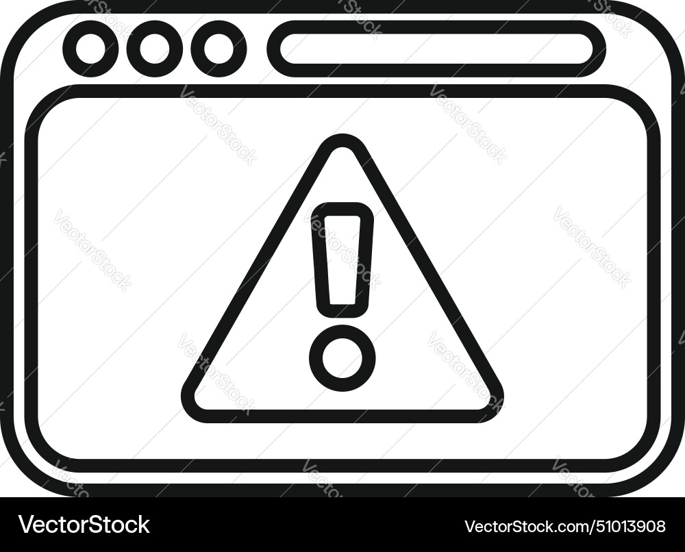 Online web disclaimer icon outline justice Vector Image