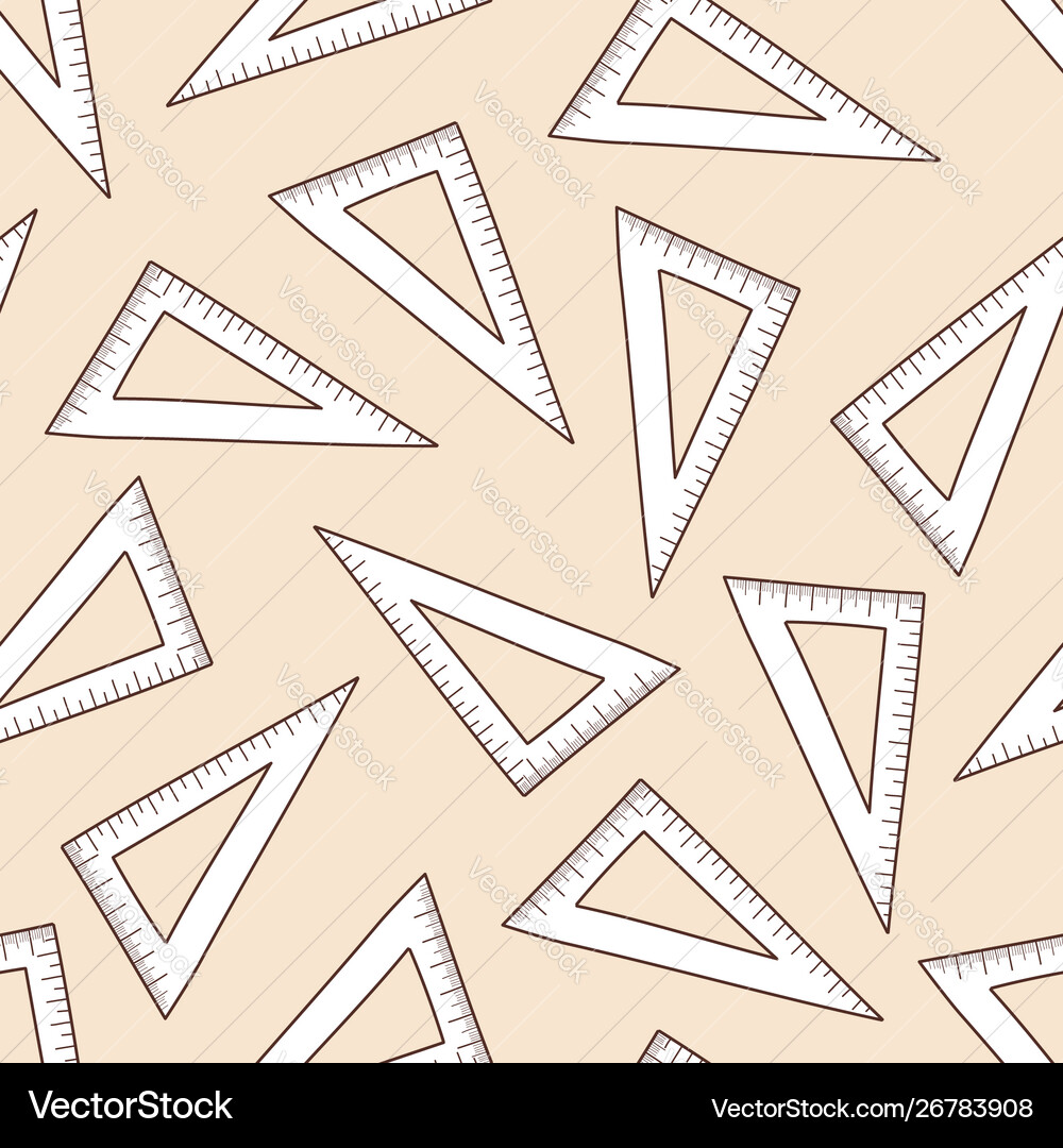 School triangle scale seamless Royalty Free Vector Image