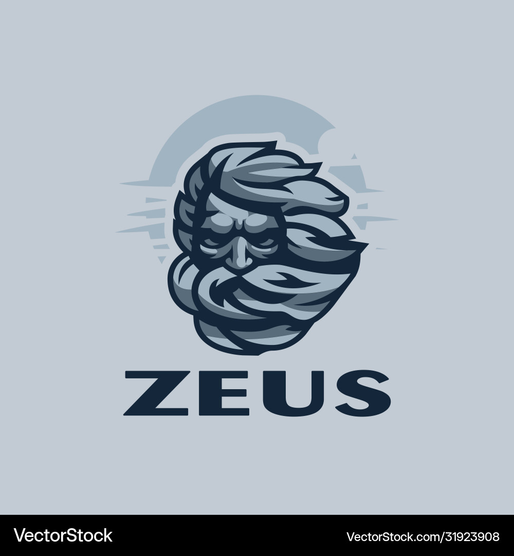 Zeus head Royalty Free Vector Image - VectorStock