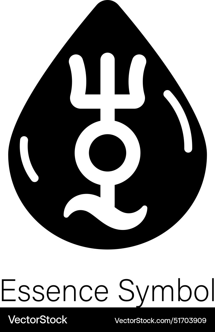 Essence symbol Royalty Free Vector Image - VectorStock