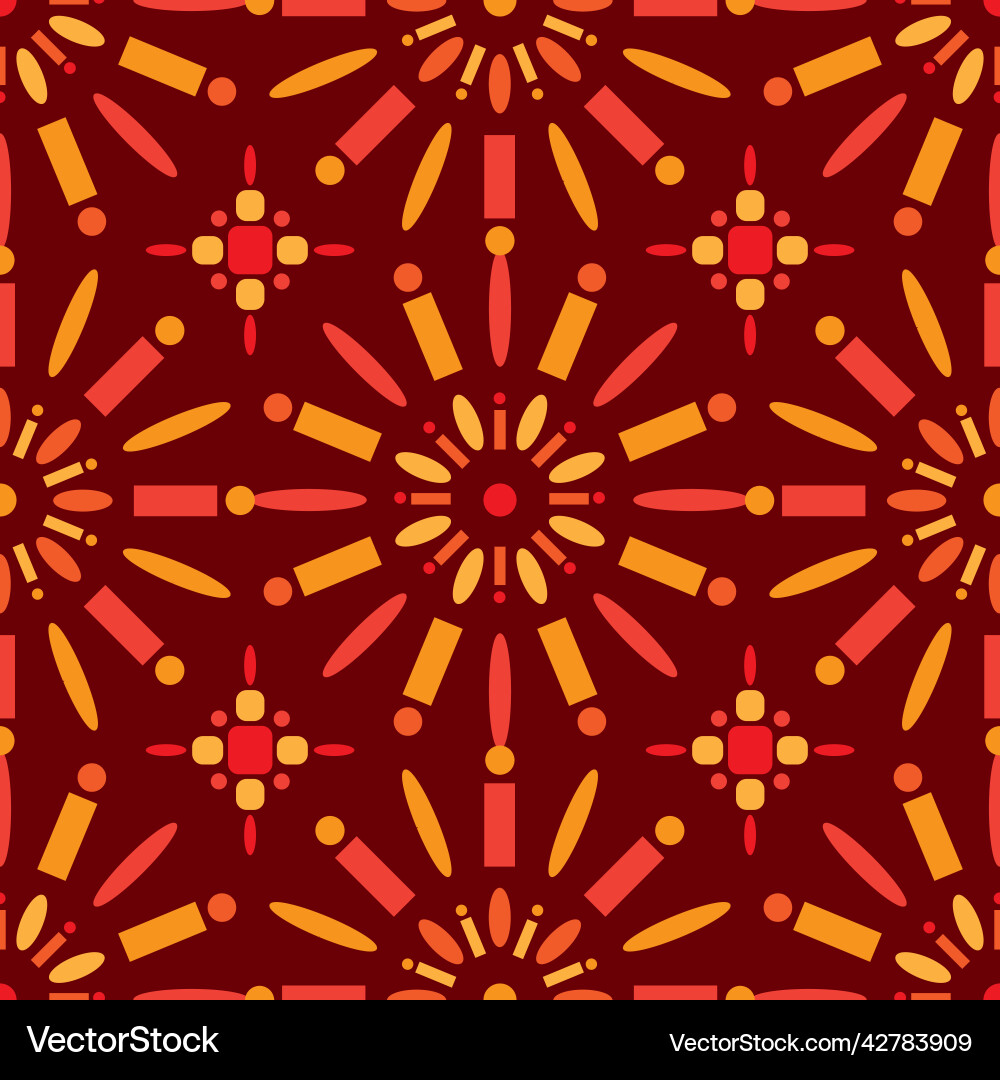 Seamless african shweshwe design pattern Vector Image
