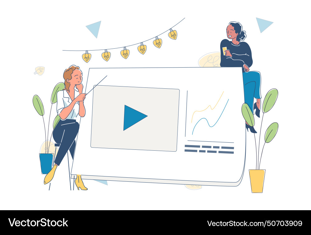 Social data influencer simple Royalty Free Vector Image