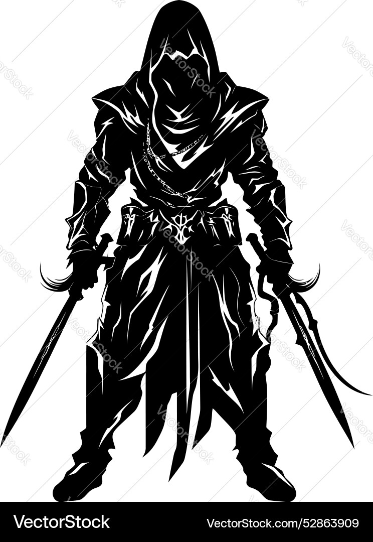 Spectral scythe combat reaper emblem grim Vector Image