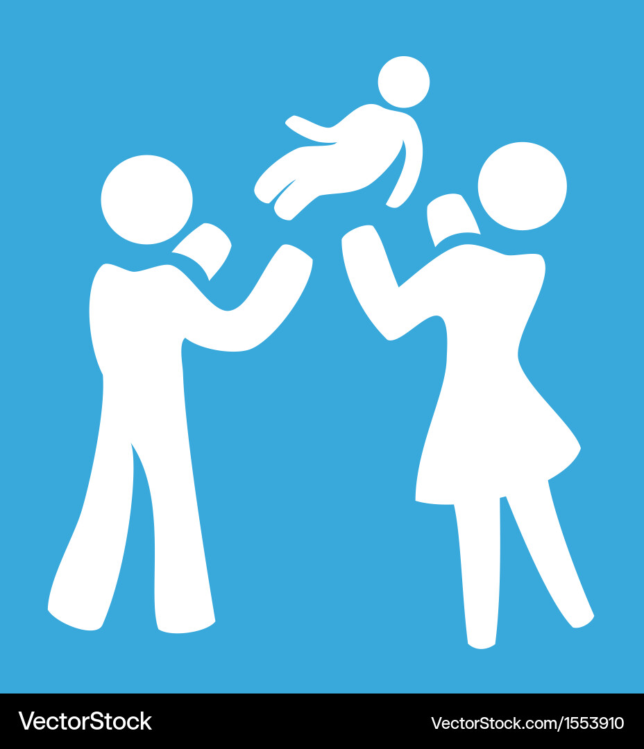 Happy family Royalty Free Vector Image - VectorStock