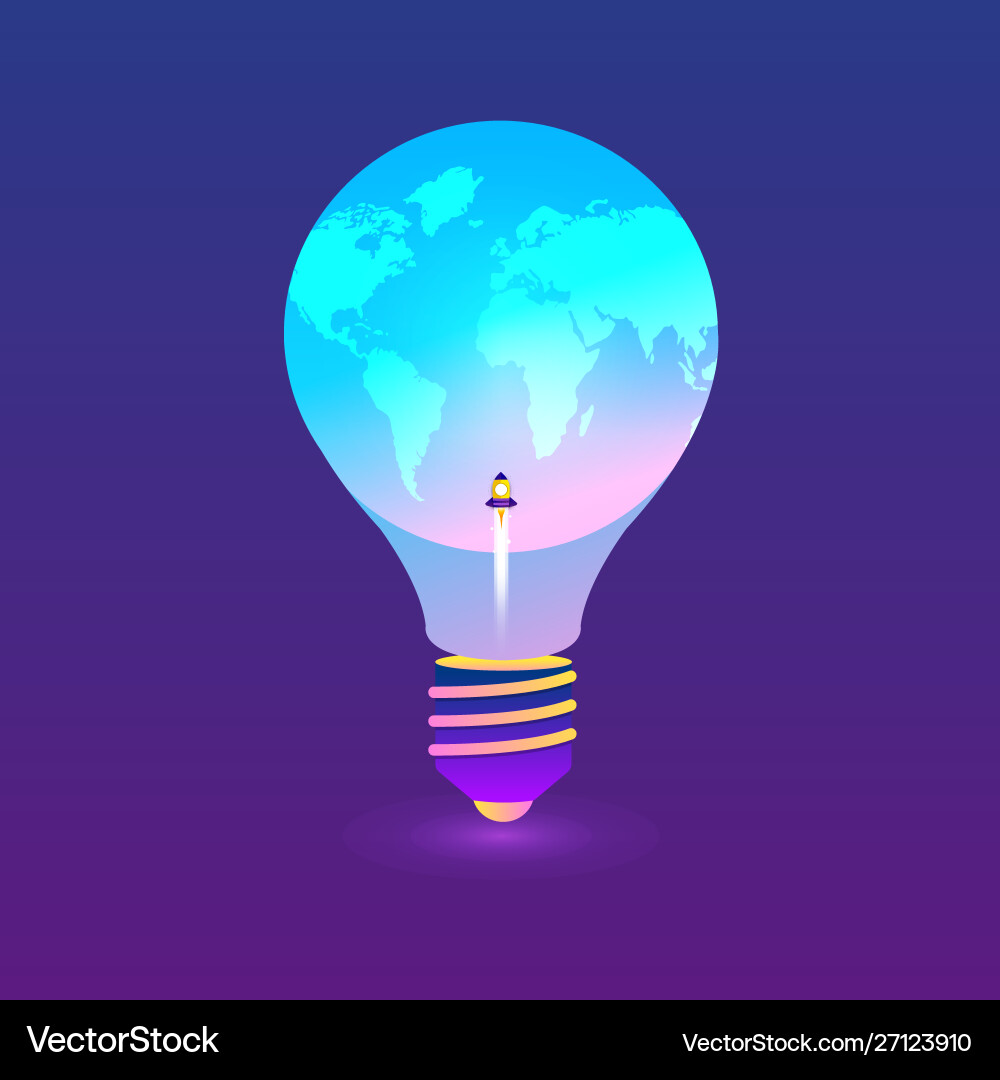 Innovation & Global Ideas Royalty Free Vector Image