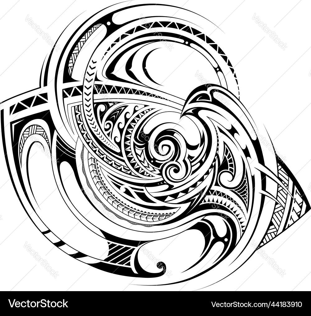 Intricate Polynesian Tribal Art Royalty Free Vector Image