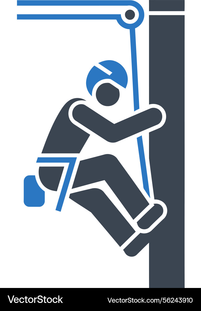 Rock climbing icon Royalty Free Vector Image - VectorStock