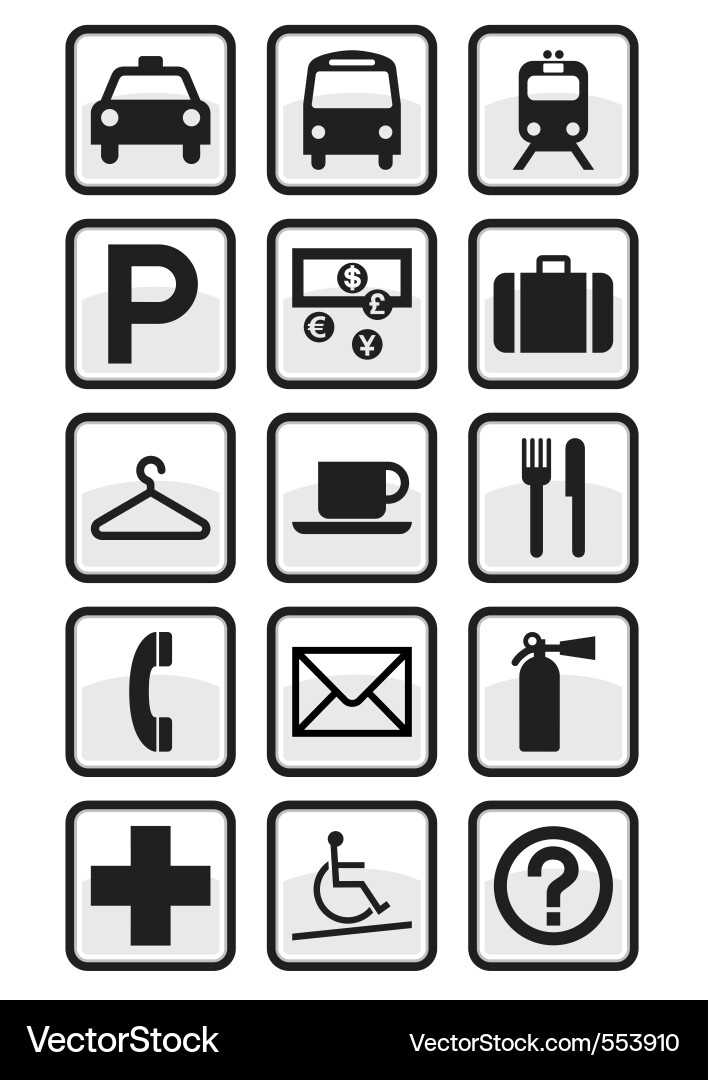 Service signs Royalty Free Vector Image - VectorStock