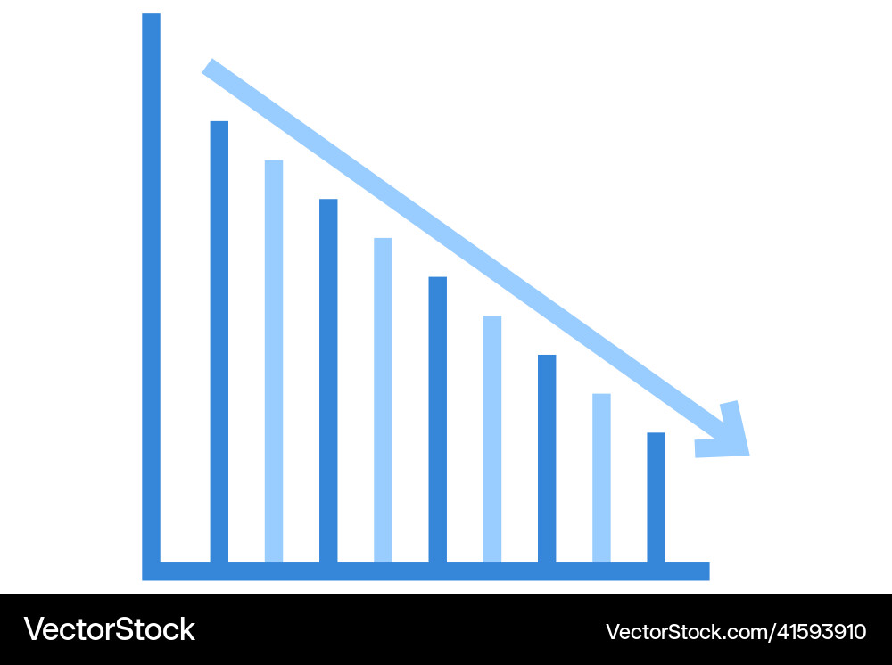 Statistisches Diagramm Finanzpiktogramm Symbol Vektorbild