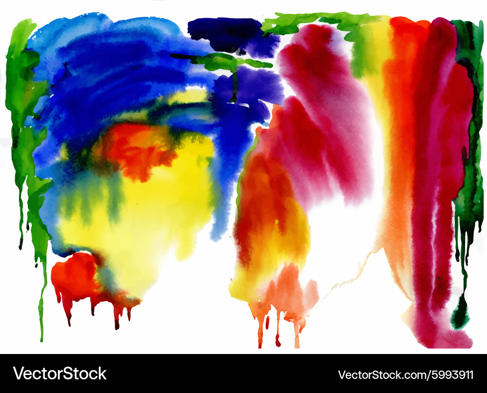 Colorful watercolor abstract background Royalty Free Vector